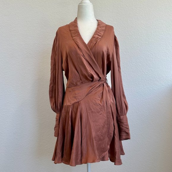 Zimmermann | Dresses | Zimmerman Silk Wrap Mini Dress Rose | Poshmark